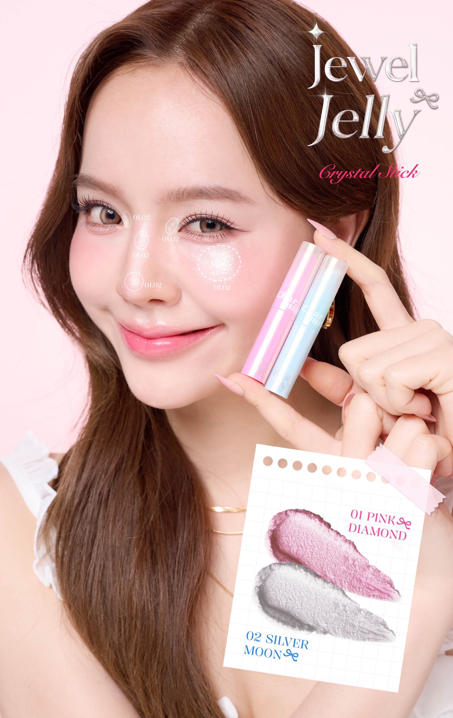 (New) Charmiss Jewel Jelly Crystal Stick 1.1g ไฮไลท์เจลลี่ ปาดวิ๊งค์ ...