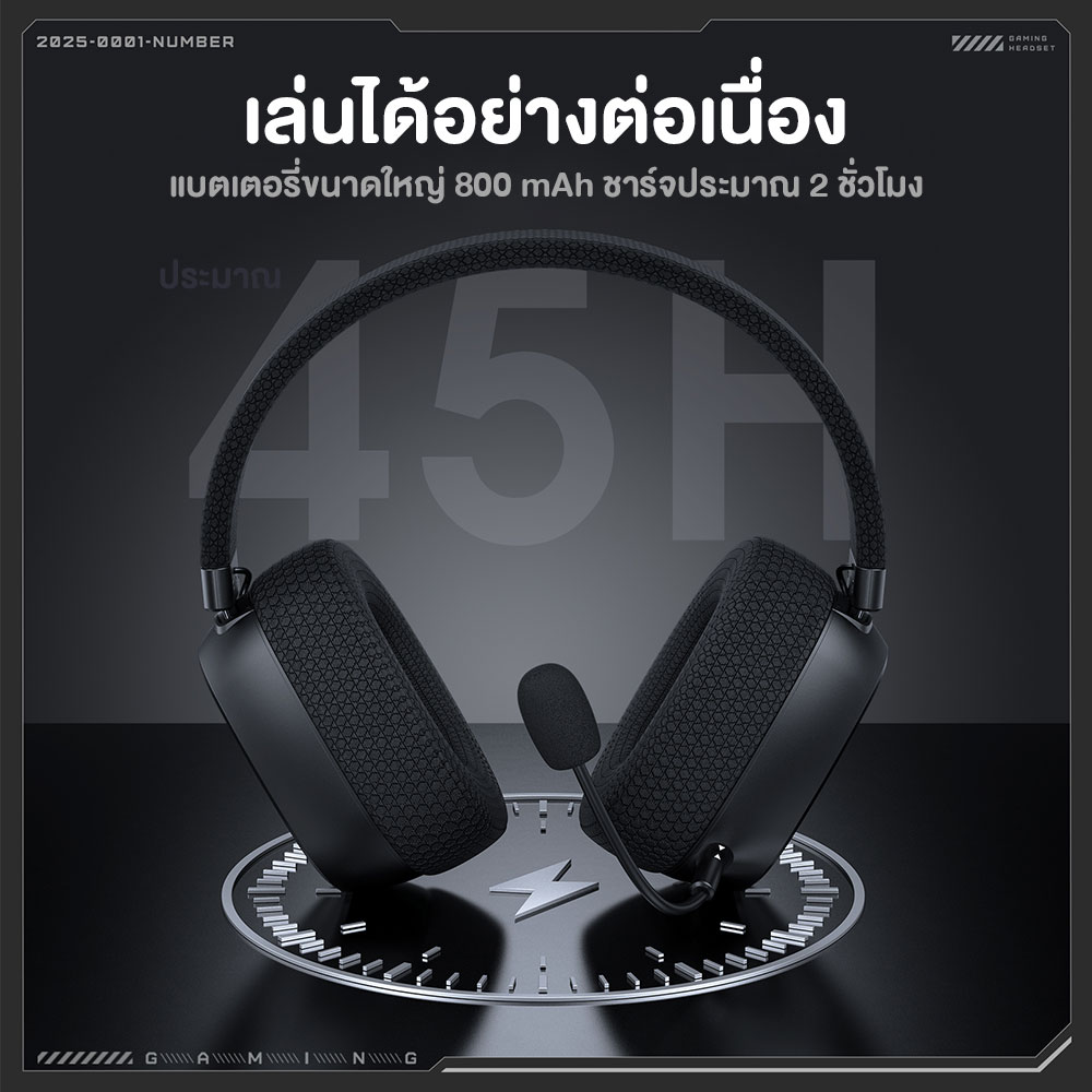 หูฟัง Onikuma GT839 Tri-Mode Wireless Gaming Headset หูฟังเกมมิ่งไร้สาย ...