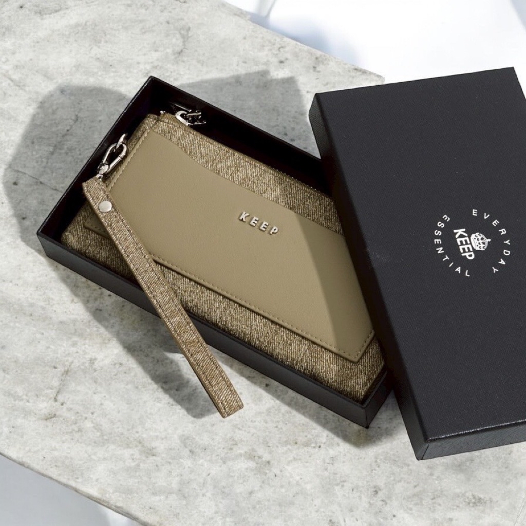 [New In] KEEP Rich Rich Plus กระเป๋าสตางค์แบบยาว มีสายคล้องแขน ใส่ได้ ...