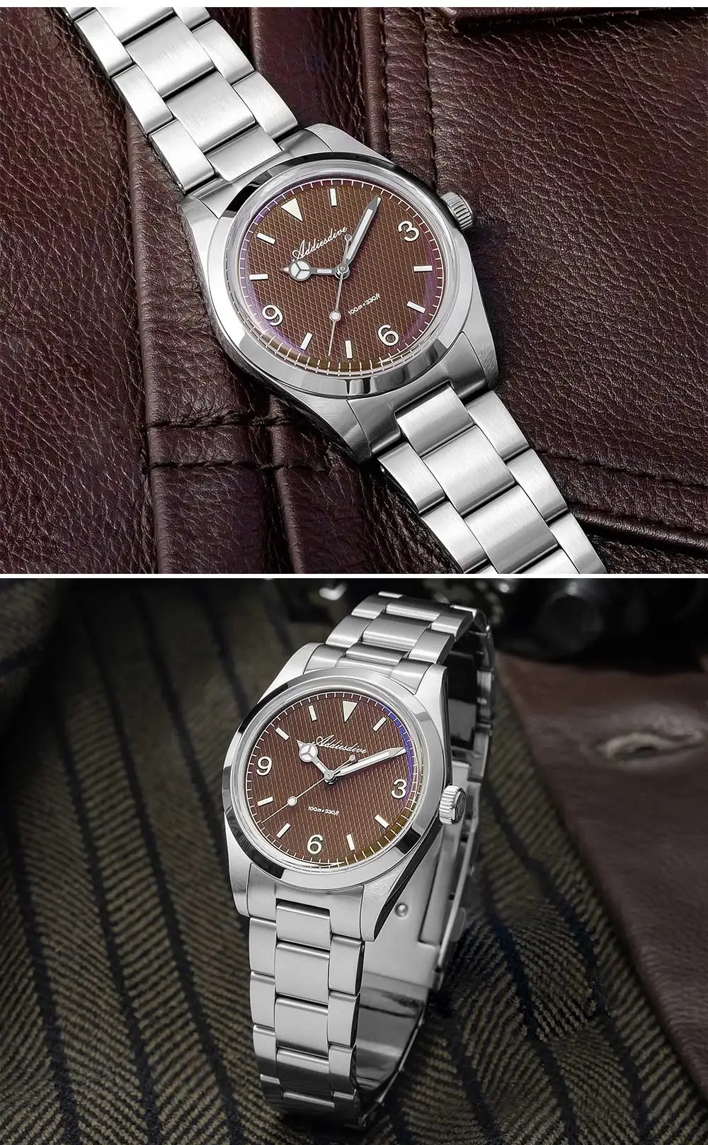 [Pre-order][ควอตซ์] Addiesdive AD2096 Explorer Watch 36MM C3/BGW9 AR ...