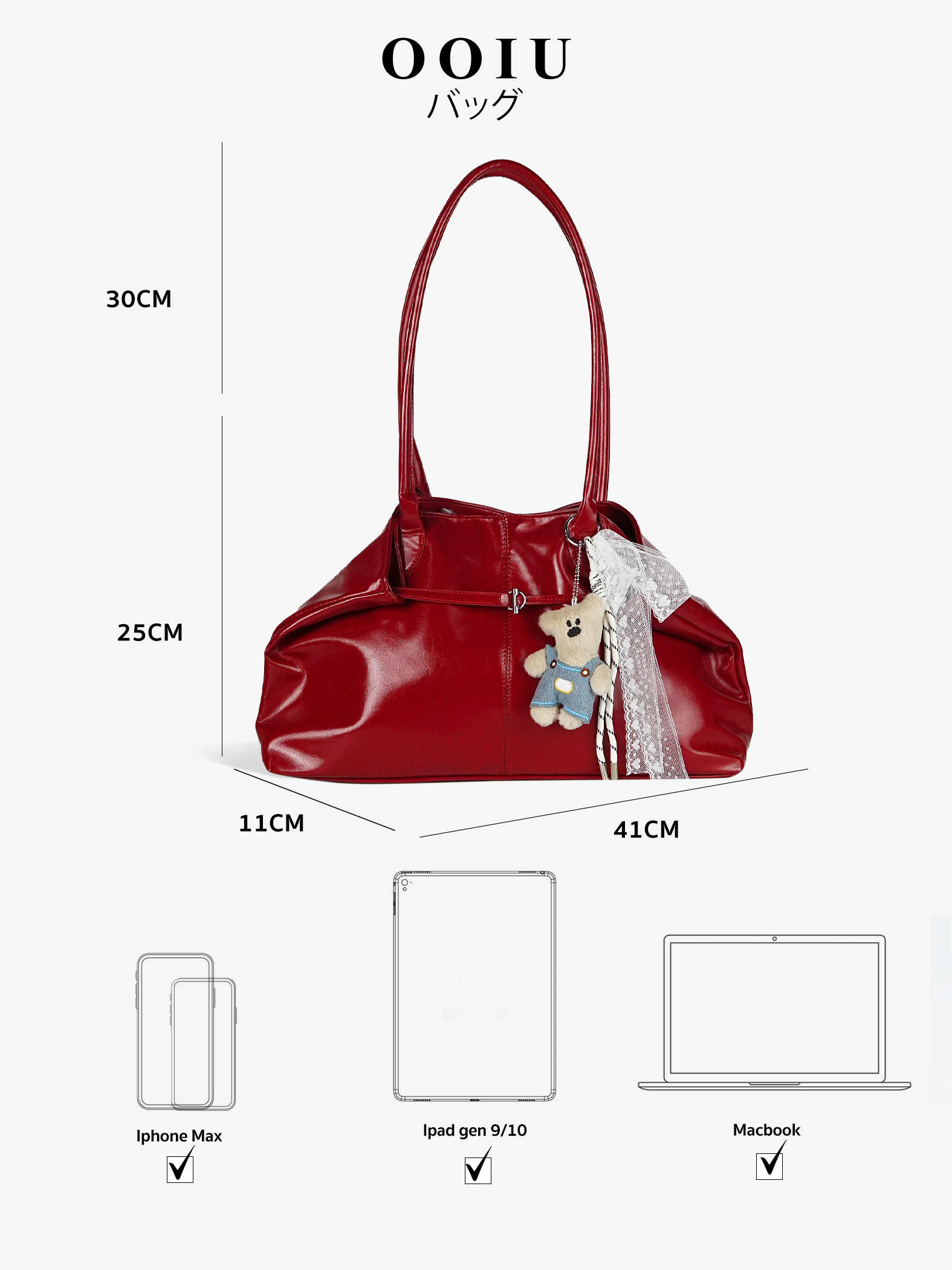 OOIU Bag NEW Nora Bag กระเป๋าสะพายไหล่ ใบใหญ่XL OOIU | Shopee Thailand