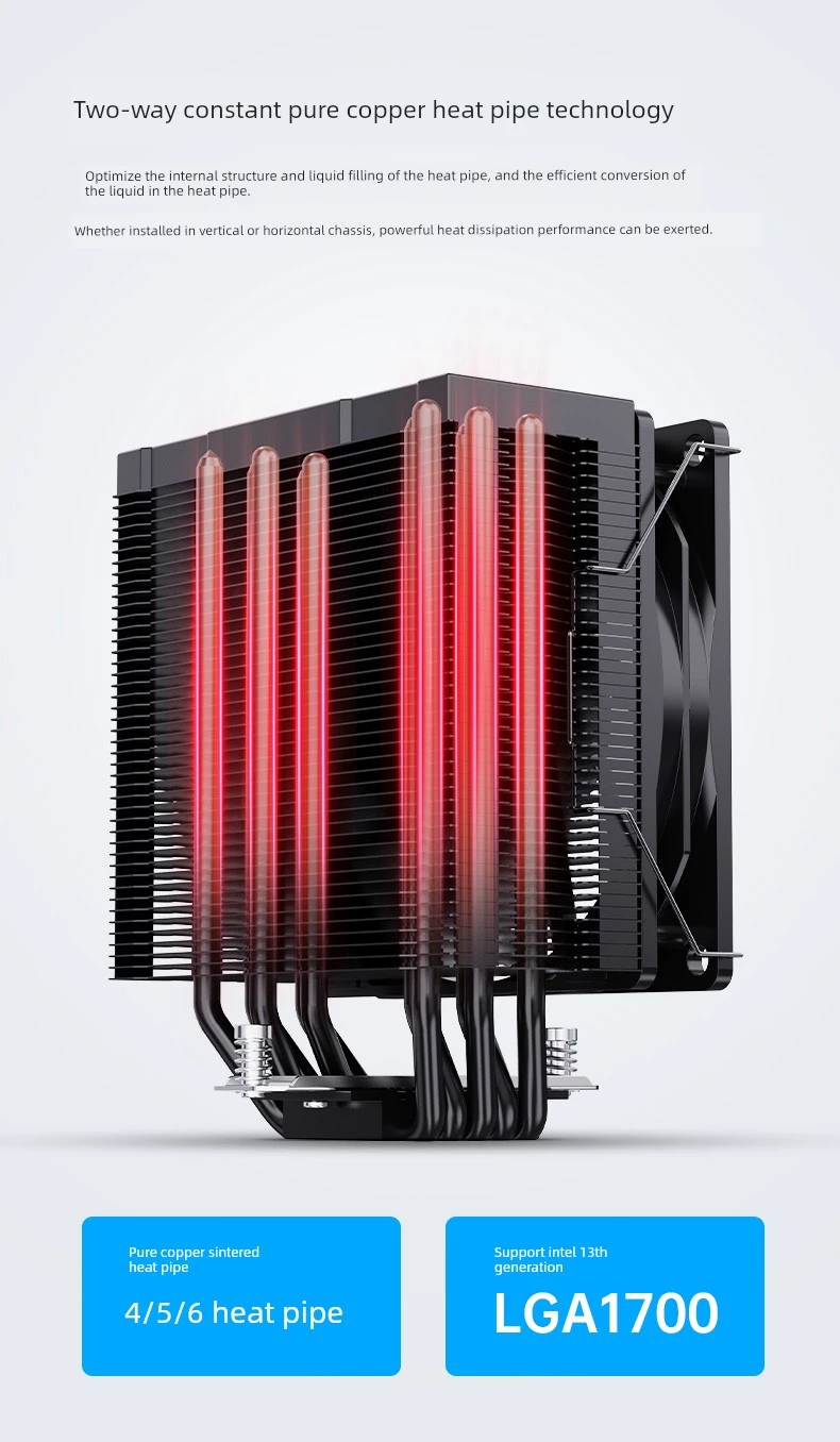 CPU AIR COOLER (พัดลมซีพียู) SNOWMAN MT6-V3 Series Intel LGA115X / 1200 / 1700 AMD: AM3 / AM4 ...