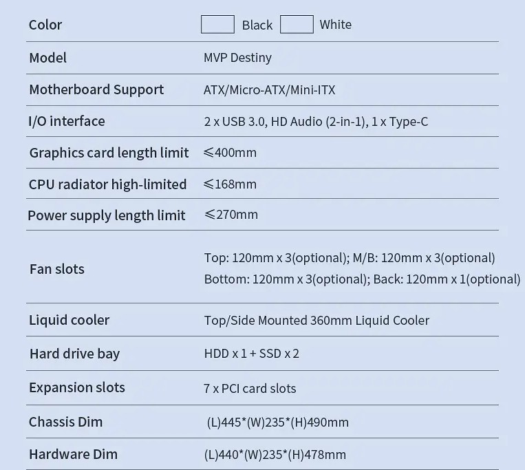 Huntkey MVP Destiny เคสคอม ATX ใส่พัดลม 10 ตัว รองรับ Type-C | แข็งแรง ...