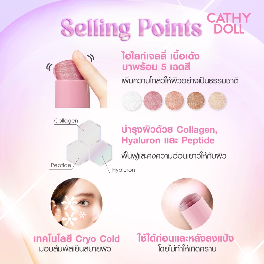 Cathy Doll เจลลี่ไฮไลท์เตอร์ 6g เคที่ดอลล์ | Shopee Thailand