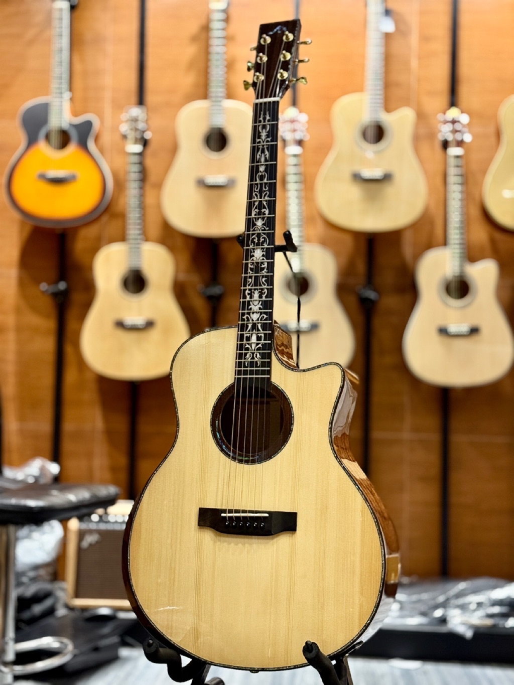 กีต้าร์โปร่ง Most M-13 all solid ขนาด 41นิ้ว สเปคไม้แท้ทั้งตัว | Shopee ...