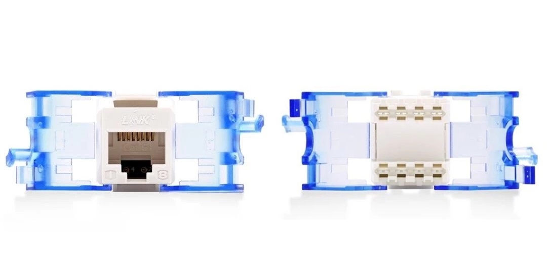 LINK รุ่น US-1006STF CAT 6 RJ45 Modular JACK Slim (รองรับการยึดเข้ากับ ...