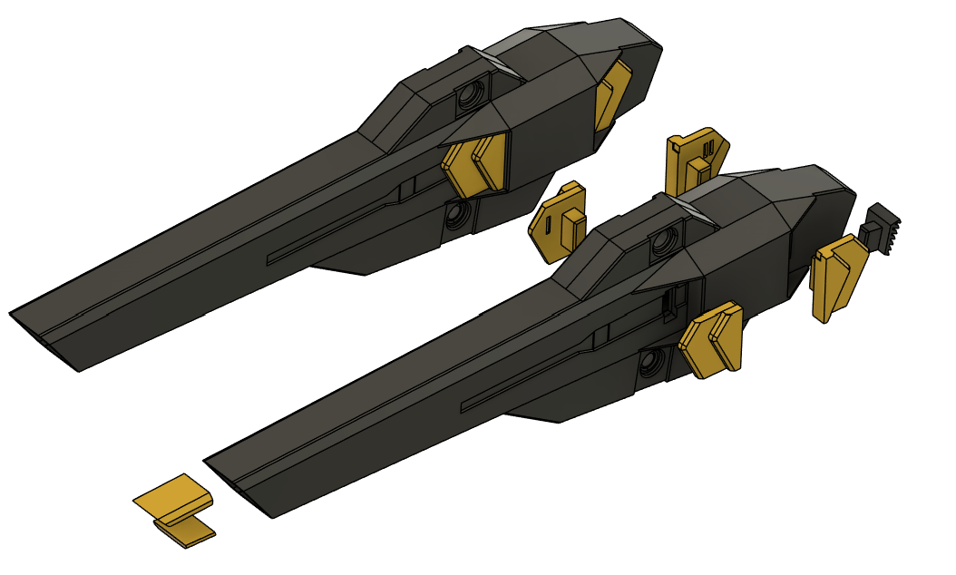 AMAZING WEAPON BINDER for AMAZING KAMPFER (1 Pairs) ปืนใหญ่เสริมหุ่น ...