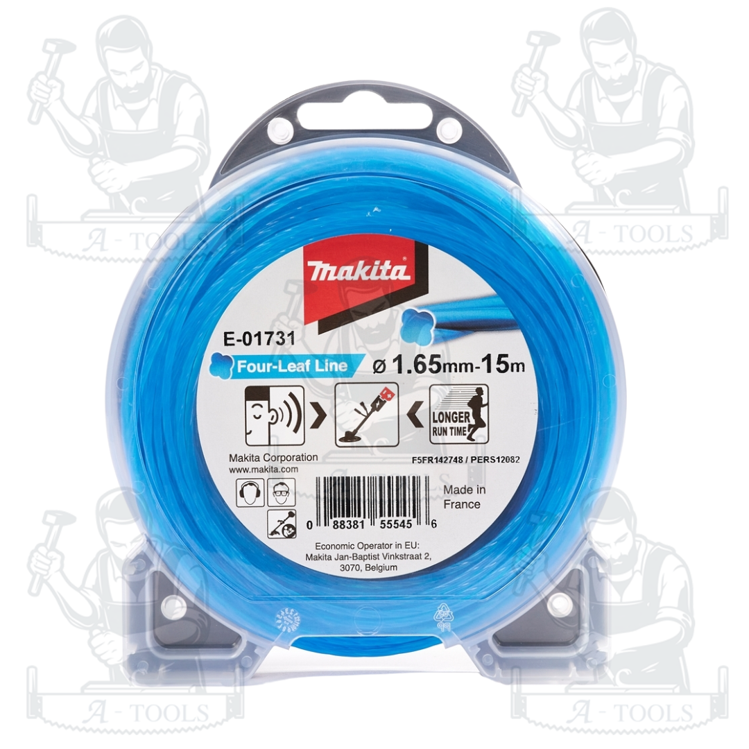 MAKITA รุ่น MPE-01731สายเอ็นตัดหญ้า 4 แฉก สีฟ้า 1.6MMX 15M | Shopee Thailand