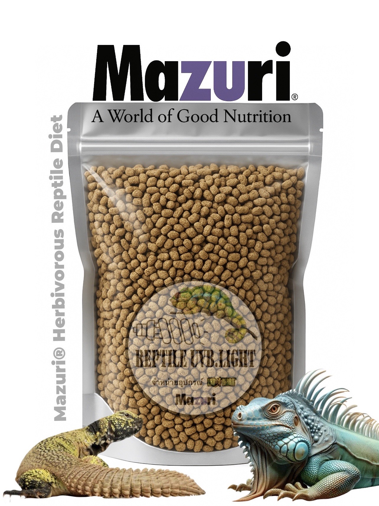 Mazuri 5E5M Herbivorous Reptile food อาหารสัตว์กินพืช อิกัวน่า เบียด ...