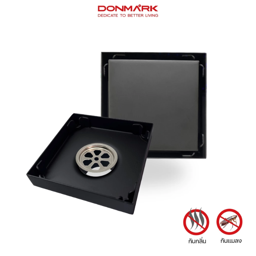 DONMARK รุ่น BM-106 ตะแกรงกันกลิ่นสแตนเลสเกรด 304 สีดำ ใช้กับท่อ 2"-2 ½" | Shopee Thailand