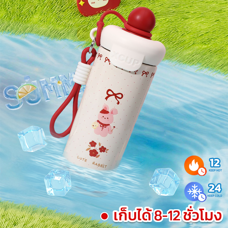 สแตนเลส316 600ml/20oz แก้วน้ำเก็บความเย็น ฟางถ้วยเก็บความร้อน พกพาสะดวก ลายน่ารัก ขวดน้ํา ...