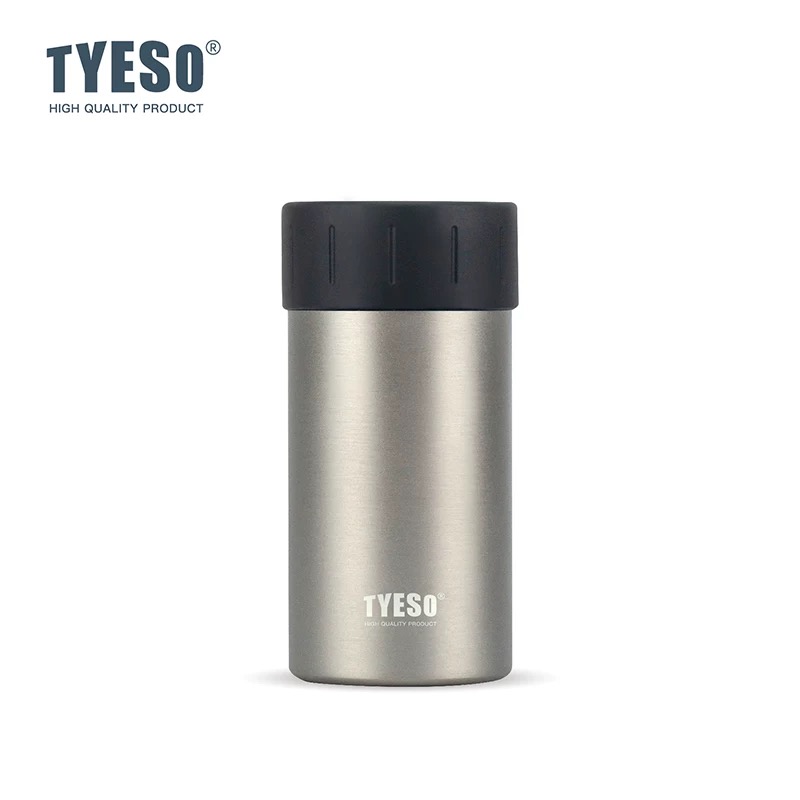 TYESO Cola Can เบียร์เครื่องดื่มฝาครอบฉนวนกันความร้อน 304 สแตนเลสเก็บความเย็นถ้วยฉนวนกันความร้อน ...