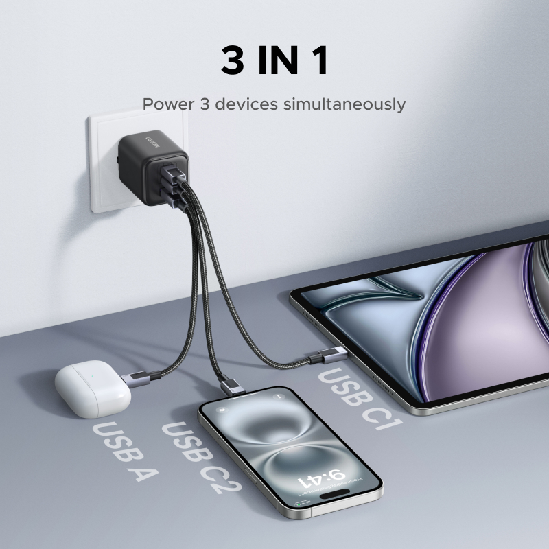 UGREEN หัวชาร์จเร็ว 30 - 45W GaN Tech หัวชาร์จ Type C 2 Port รองรับ PD ...