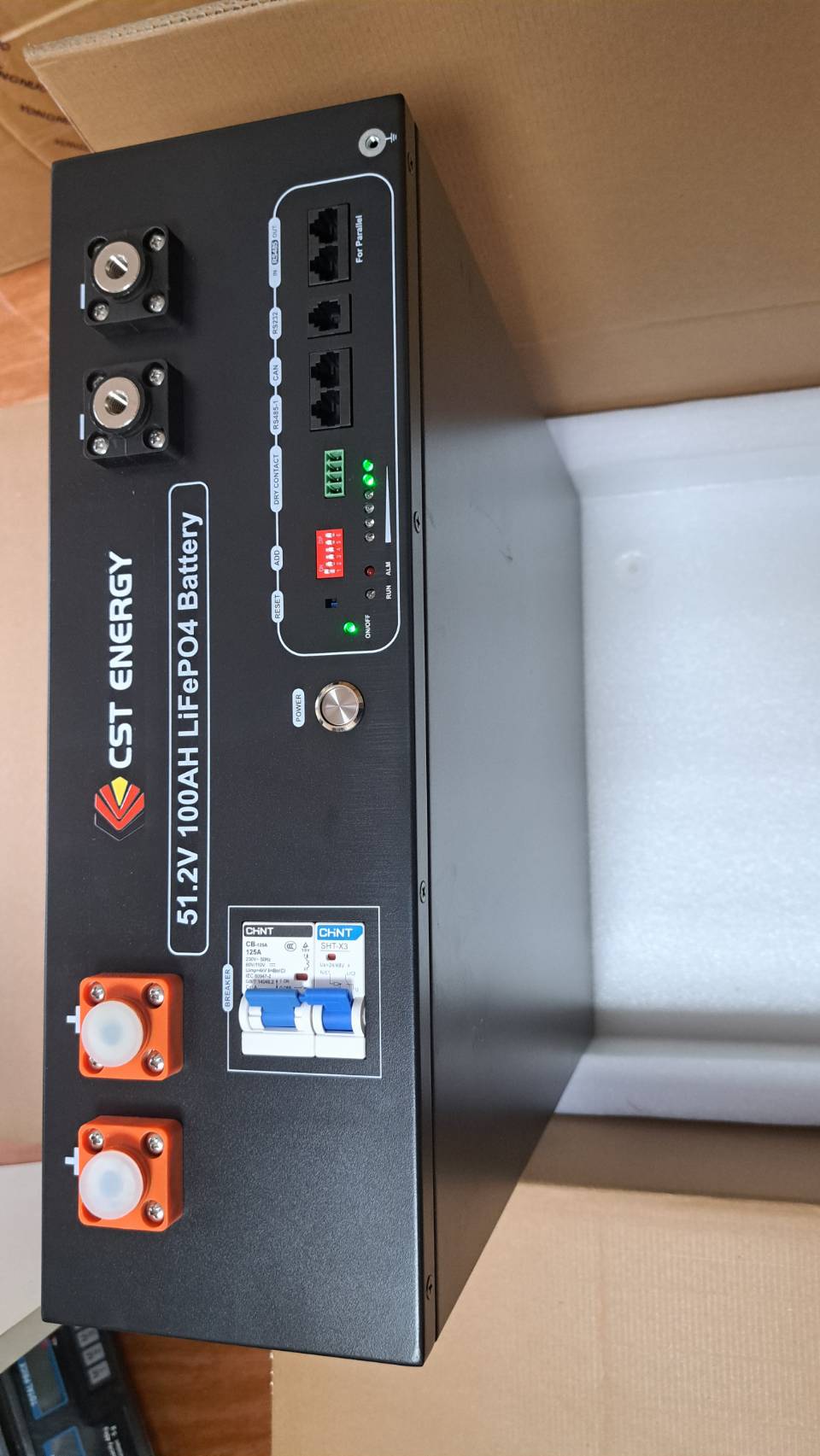 CST Server Rack Battery 51.2V 100Ah LiFePO4 Lithium แบตเตอรี่ลิเธียม รับประกัน 7 ปี พร้อมส่งใน ...