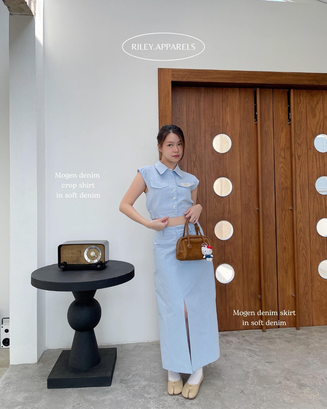 Riley.apparels - Morgen denim crop shirt 9134 (ได้เฉพาะเสื้อ) | Shopee ...