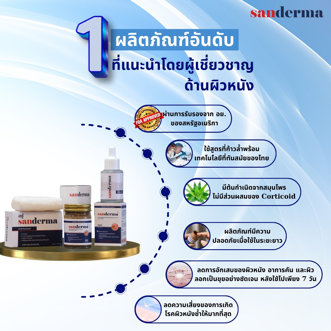 COMBO CREAM & SERUM SANDERMA เชี่ยวชาญเฉพาะด้าน โรคผิวหนังทุกชนิด โรค ...