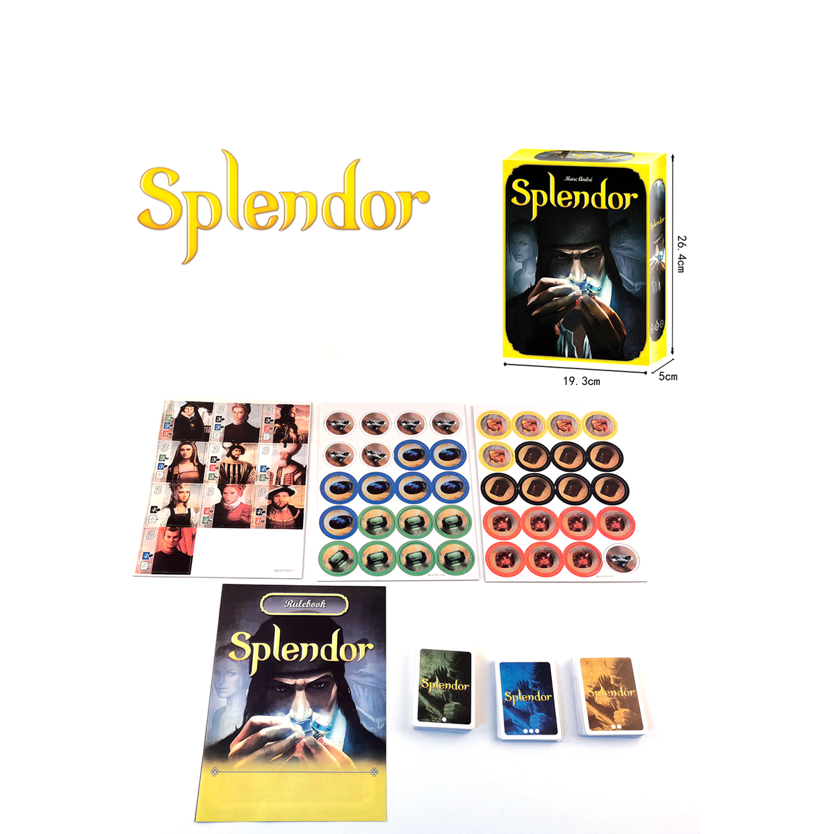Splendor Board Game (ภาษาอังกฤษ) - เกมกระดาน เกมซื้อขายเพชร | Shopee ...