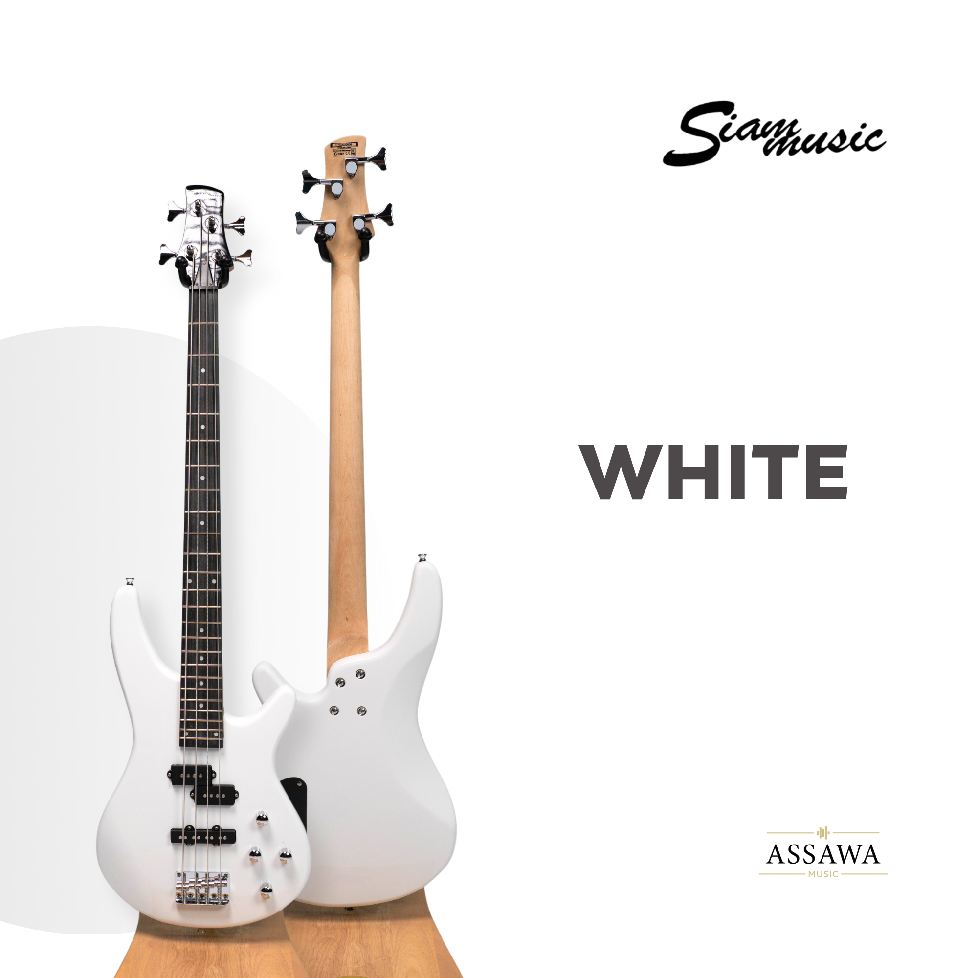 Siammusic IB 400 กีต้าร์เบสไฟฟ้า 4 สาย รุ่น IB-400 Bass Electric Guitar ...