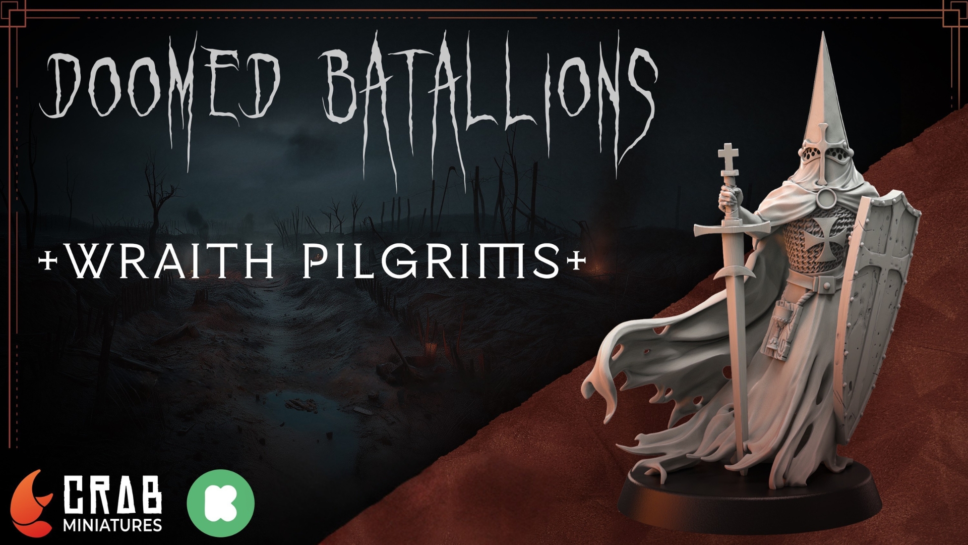 Relicant - Wraith Pilgrims - Humanoid Undead Wraith / 32mm scale 3D ...