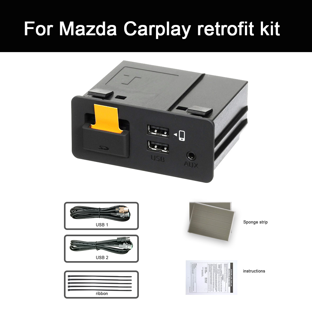 อแดปเตอร์ USB Mazda รุ่นใหม่! เชื่อมต่อ CarPlay/Android Auto ｜ใช้กับ ...