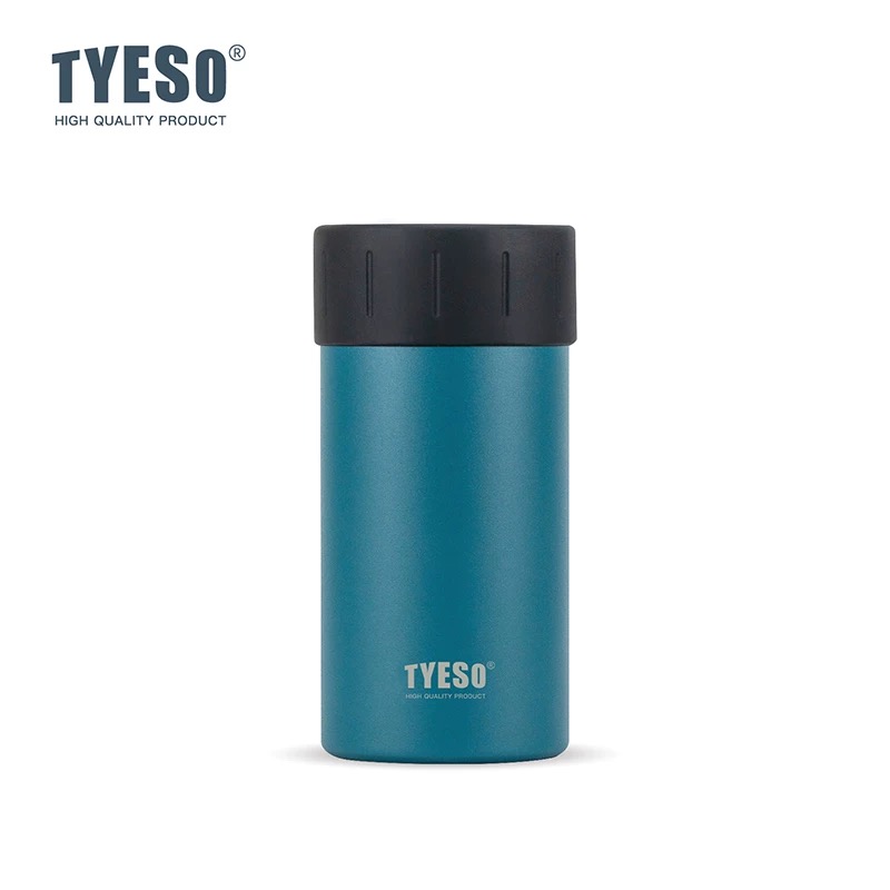 TYESO Cola Can เบียร์เครื่องดื่มฝาครอบฉนวนกันความร้อน 304 สแตนเลสเก็บความเย็นถ้วยฉนวนกันความร้อน ...