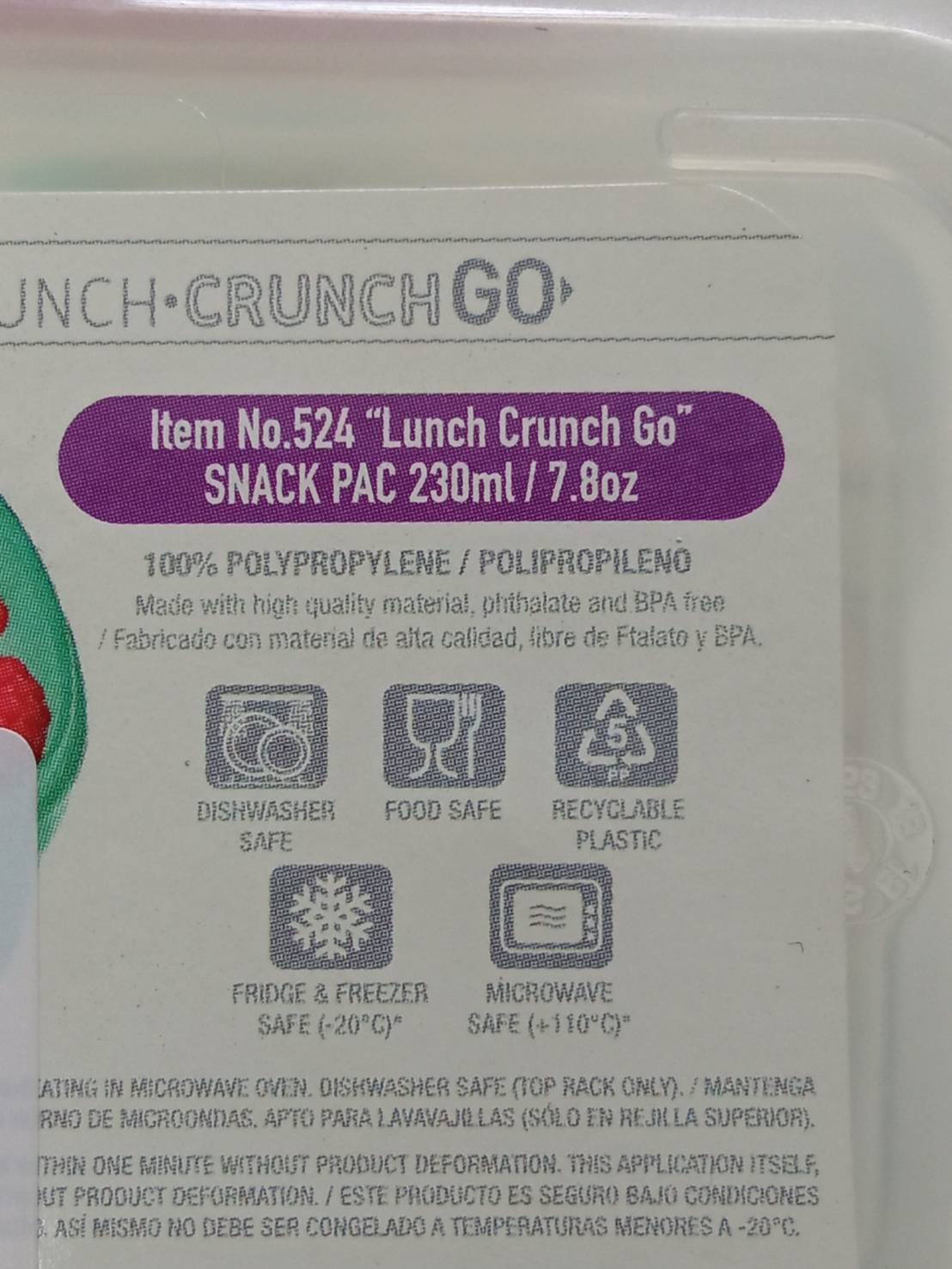 กล่องสแนค Snack pac 230มล. กล่องใส่ของอเนกประสงค์ 5 ใบ 100บาท (คละสี ...