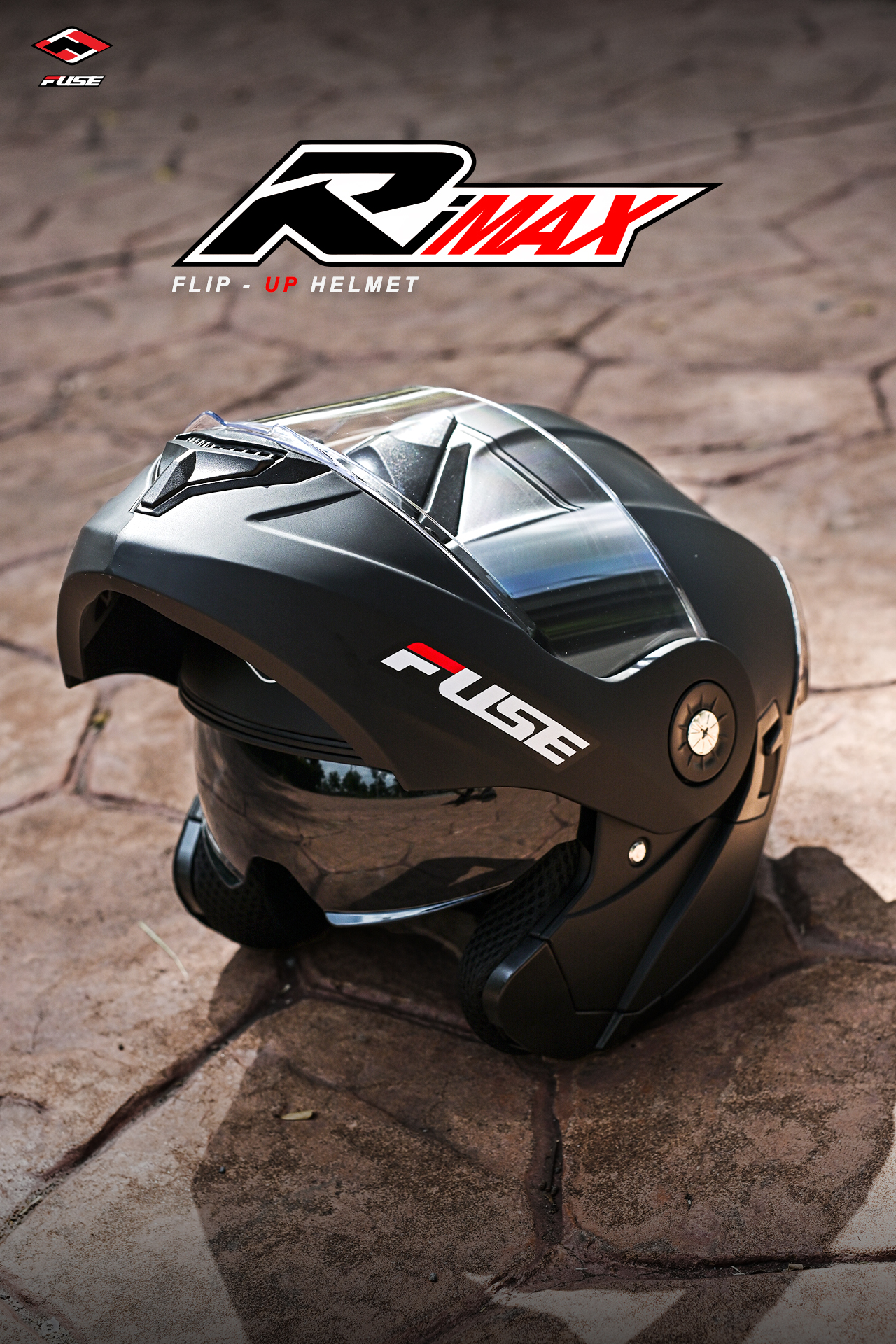 หมวกกันน็อค Fuse Rimax เปิดคางได้ มีแว่นกันแดดในตัว น้ำหนักเบา | Shopee ...