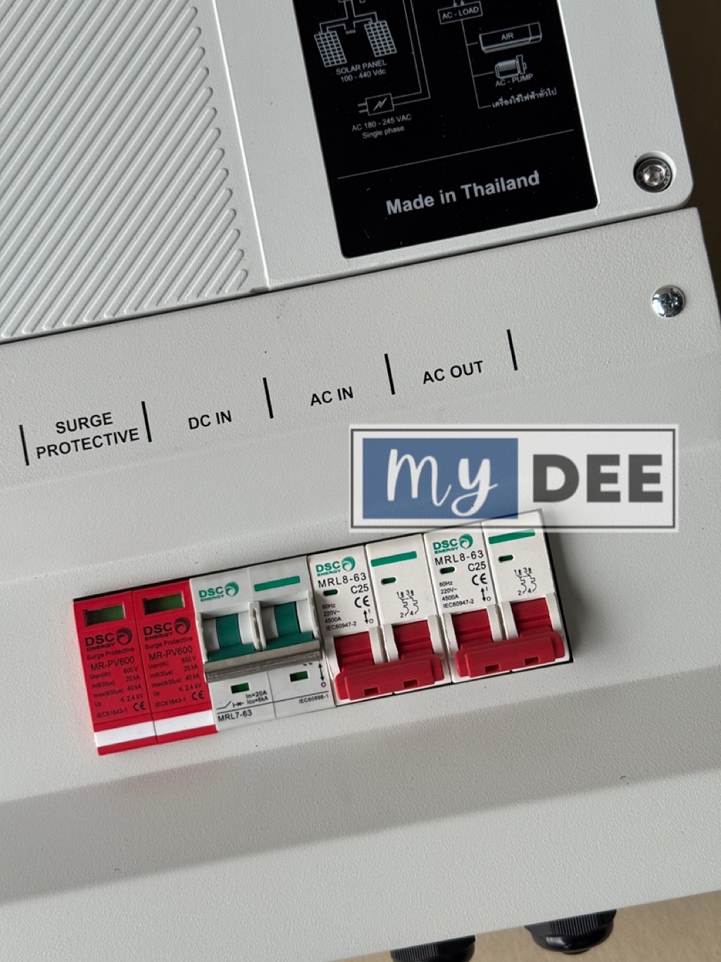 Inverter hybrid Easy box handuro 4kw 220v ใช้กับเครื่องใช้ไฟฟ้า AC ขับ ...