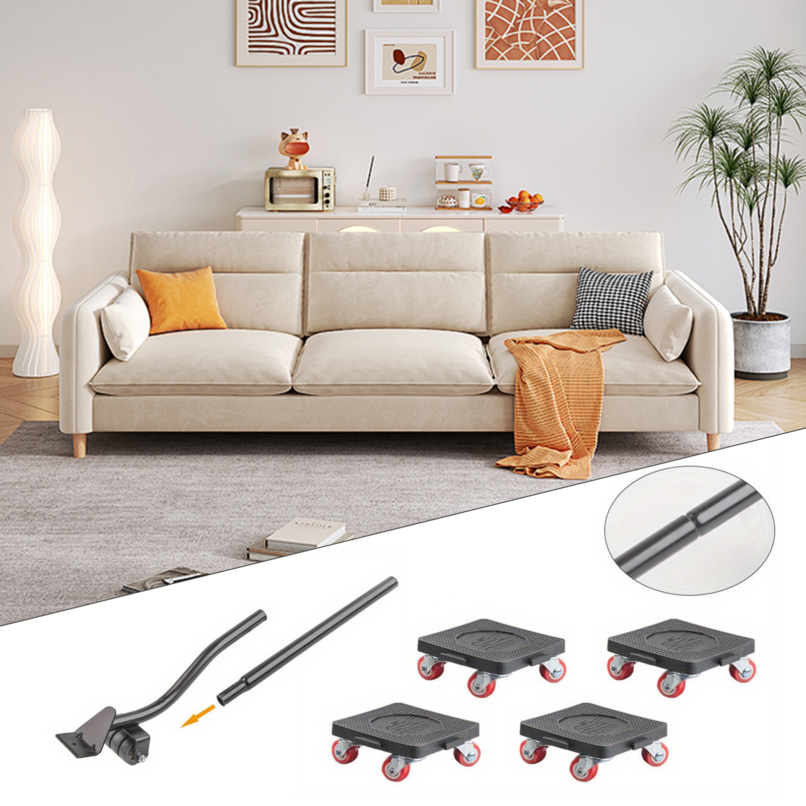 ถูกที่สุด 5 PCS Heavy Duty Furniture Lifter Furniture Moving Transport ...