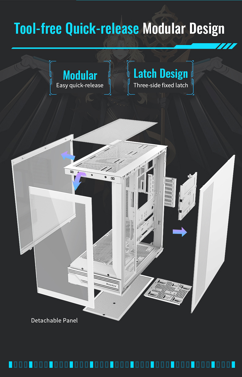 Huntkey MVP Destiny เคสคอม ATX ใส่พัดลม 10 ตัว รองรับ Type-C | แข็งแรง ...