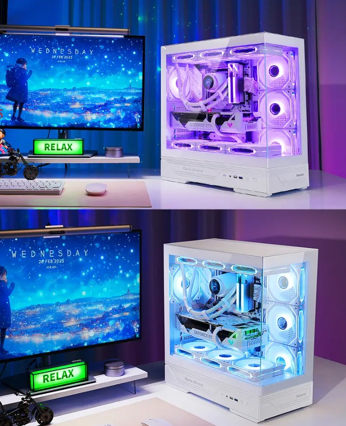 Huntkey GX760A Fortune เคส ATX รองรับ 10 พัดลม USB3.0 เคสสวยทน 0.6mm ...