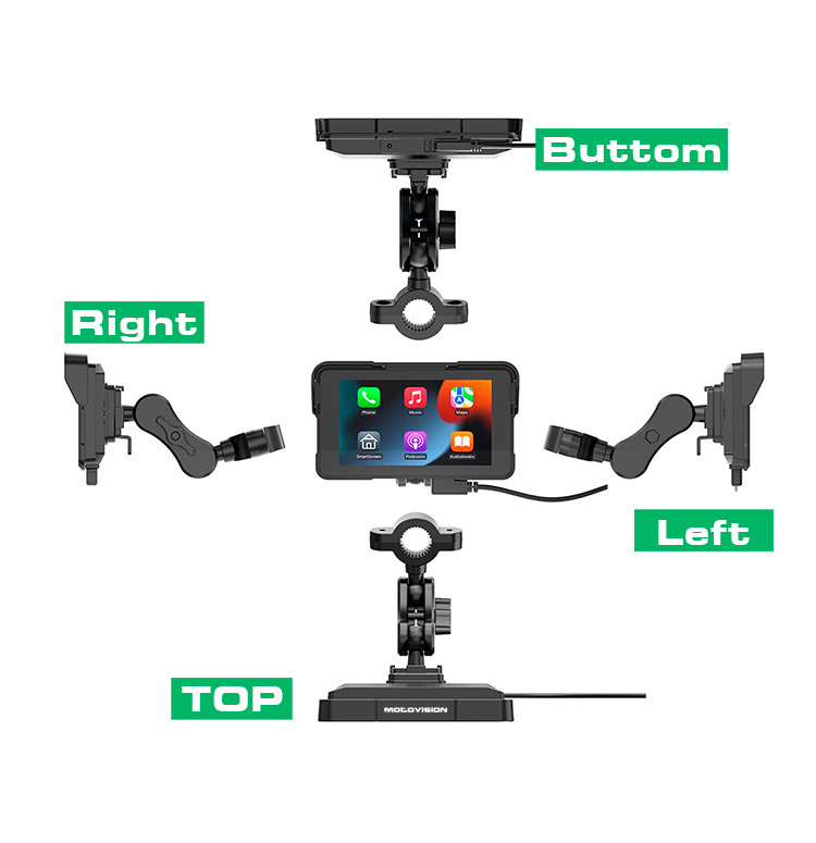 จอGPS Motovision รุ่น N1GO รองรับ Apple CarPlay / Android Auto เชื่อม ...