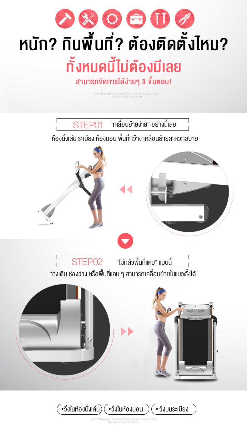 KEEP GOING MAX ลู่วิ่งไฟฟ้า 3.5 แรงม้า+พร้อมระบบรับแรงกระแทก สามารถพับเก็บได้ประหยัดเนื้อที่ สี ...