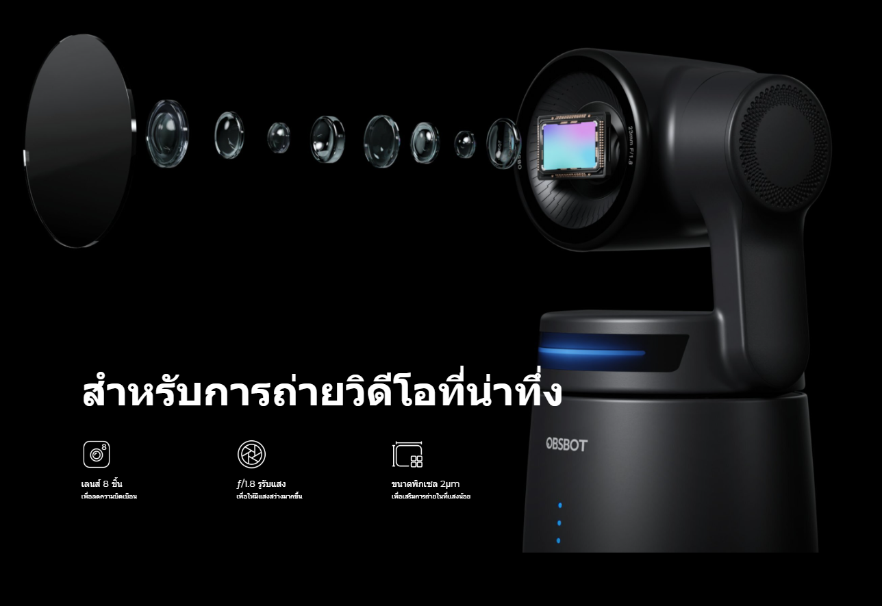OBSBOT Tail Air Multi-Port 4K Video Live Stream Recorder with AI Auto ...