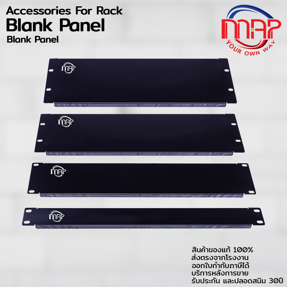 MAP RACK Blank Panel แผ่นปิดช่องว่างหน้าตู้ RACK (แถมชุดน็อต) | Shopee ...