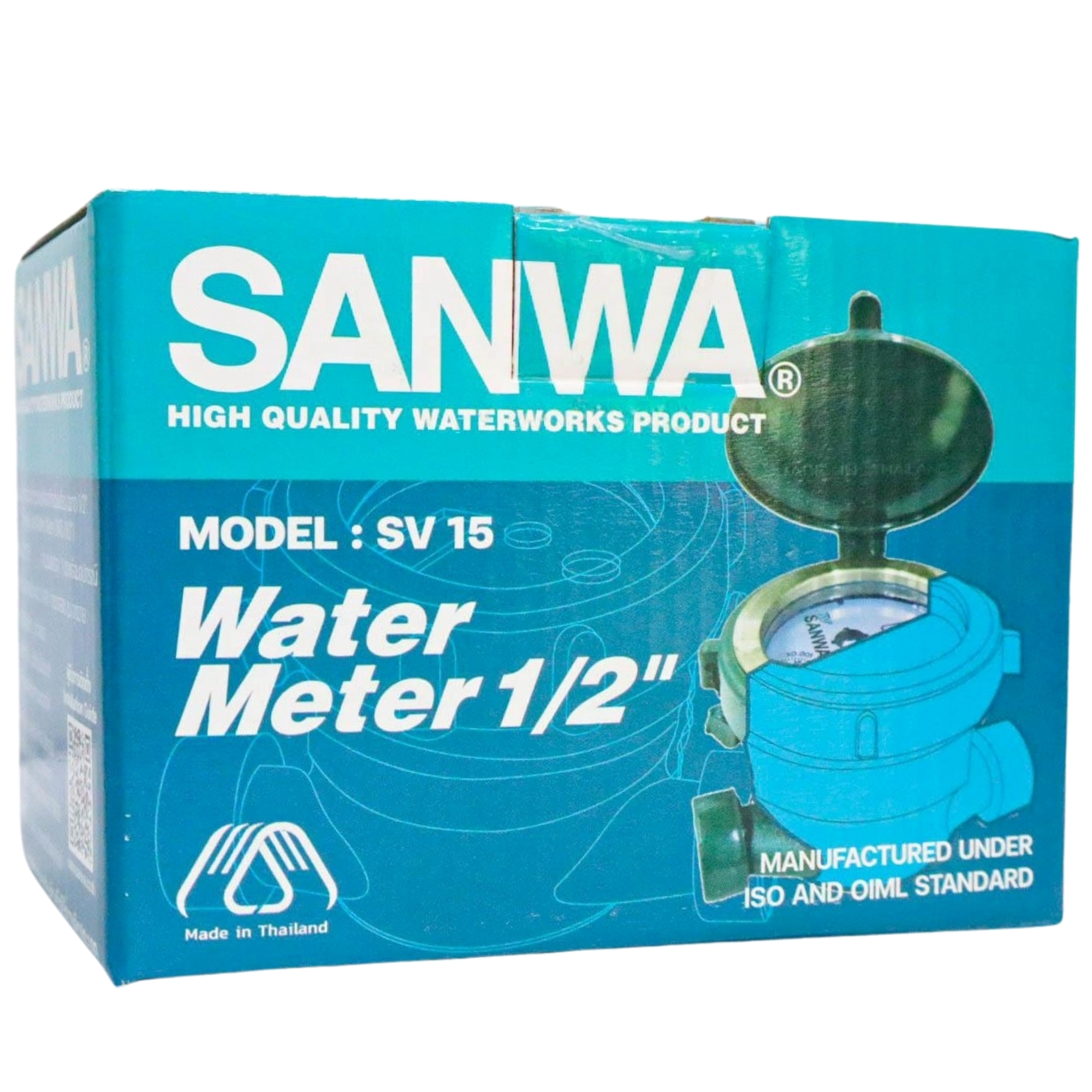 SANWA มิเตอร์น้ำ 1/2" (4 หุน) SV15 R 50 ทองเหลือง มาตรวัดน้ำ ซันวา ซันว่า Water meter | Shopee ...