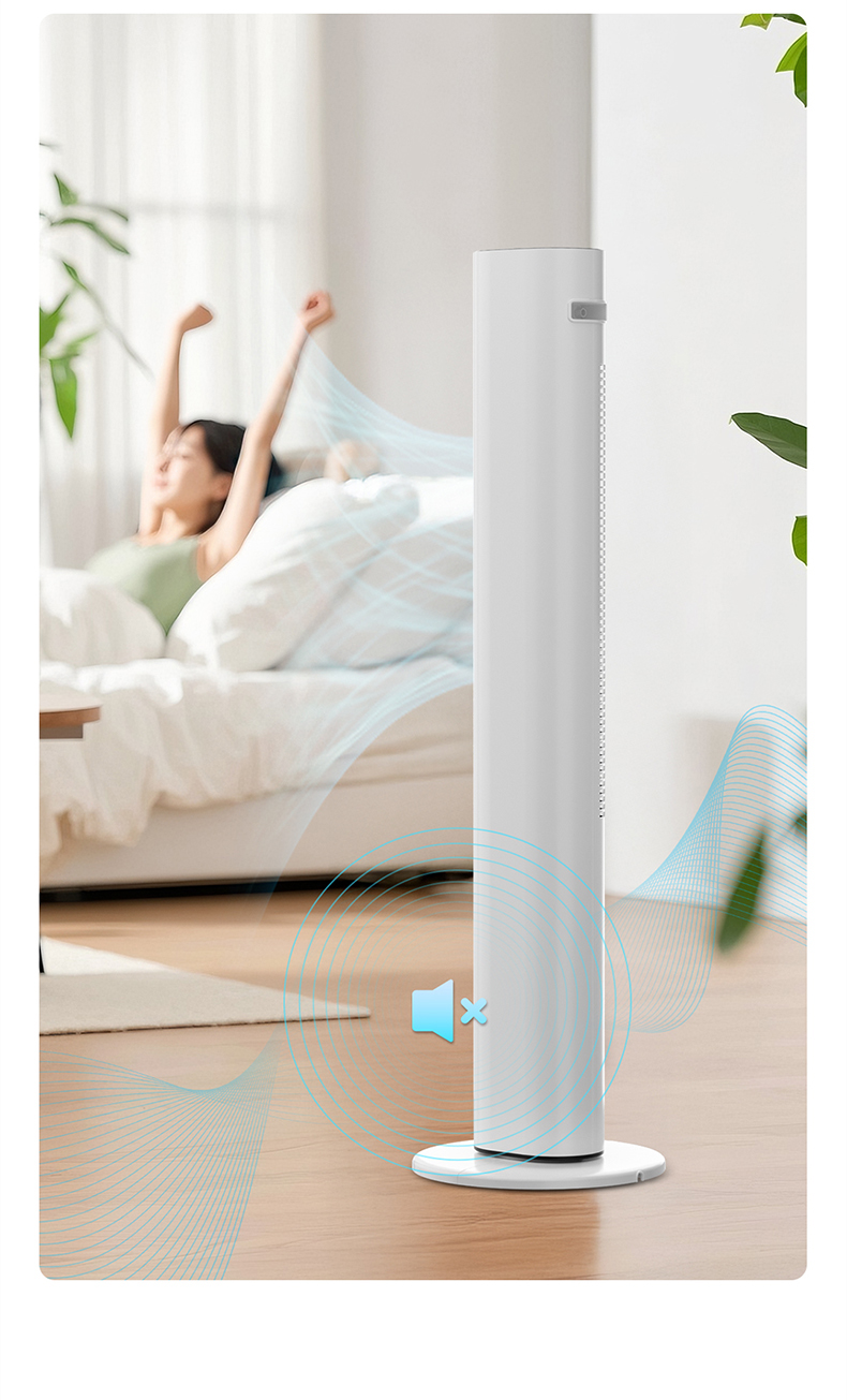 Haier Smart Tower Fan พัดลมทาวเวอร์ พัดลมไร้ใบพัด พัดลมตั้งพื้น 3โหมด ...