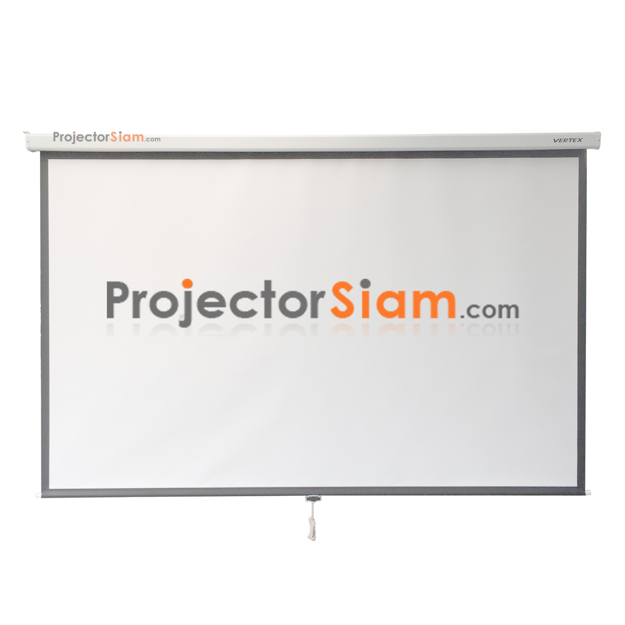 Vertex Wall Screen 150 นิ้ว 16:9 จอโปรเจคเตอร์ รุ่น แขวนมือดึง(74 x 131 ...