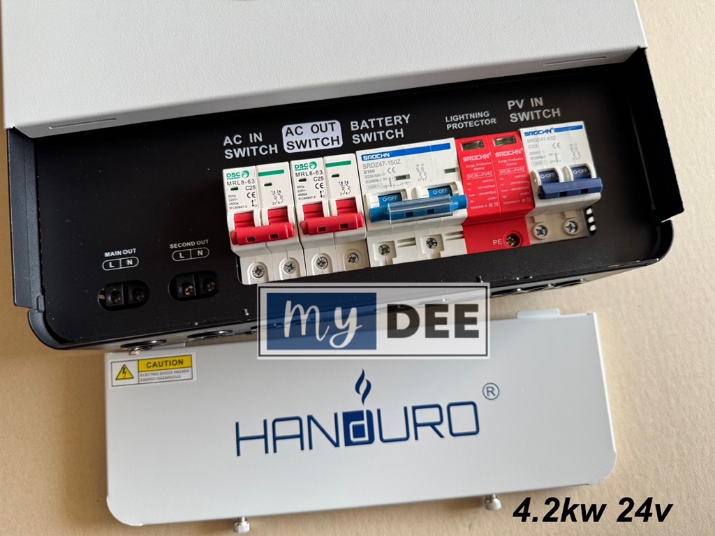 HANDURO อินเวอร์เตอร์ไฮบริดออฟกริด 24V-4.2KW-48V-6.2KW INVERTER HYBRID ...