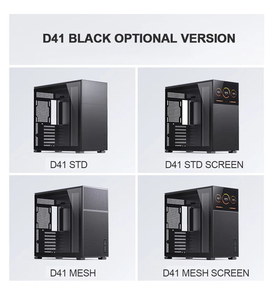 ส่งด่วน+โค้ดลด D41 เคสหรู ติดจอlcdหน้าได้ ATX ทรงเตี้ยขาว ดำ Jonsbo ...