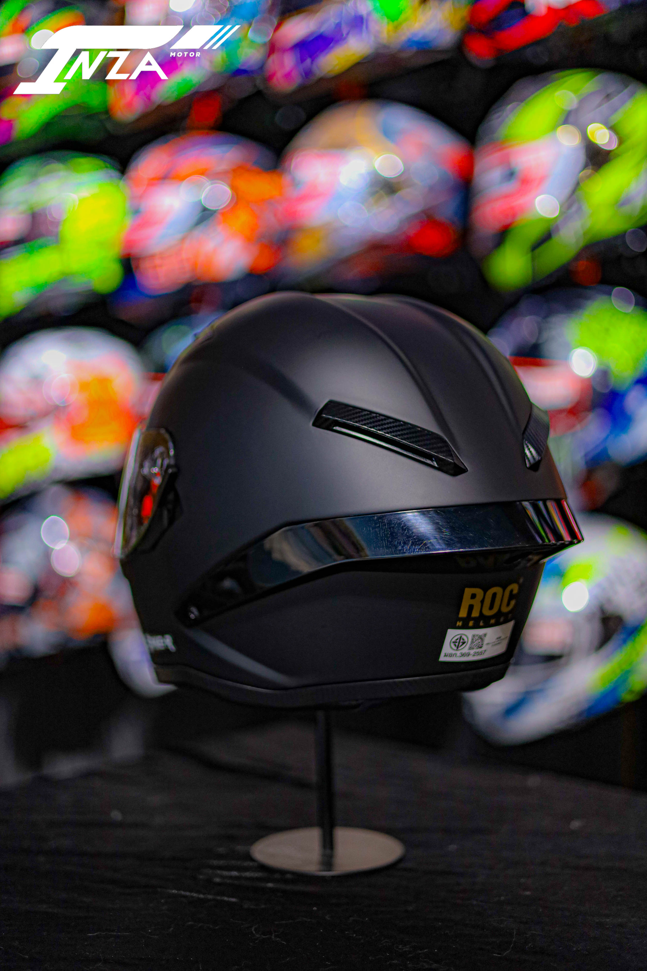ROC HELMETS รุ่น Spike R หมวกกันน็อคเต็มใบ แว่นด้านใน 2 ชั้น ทรงสปอร์ต ...