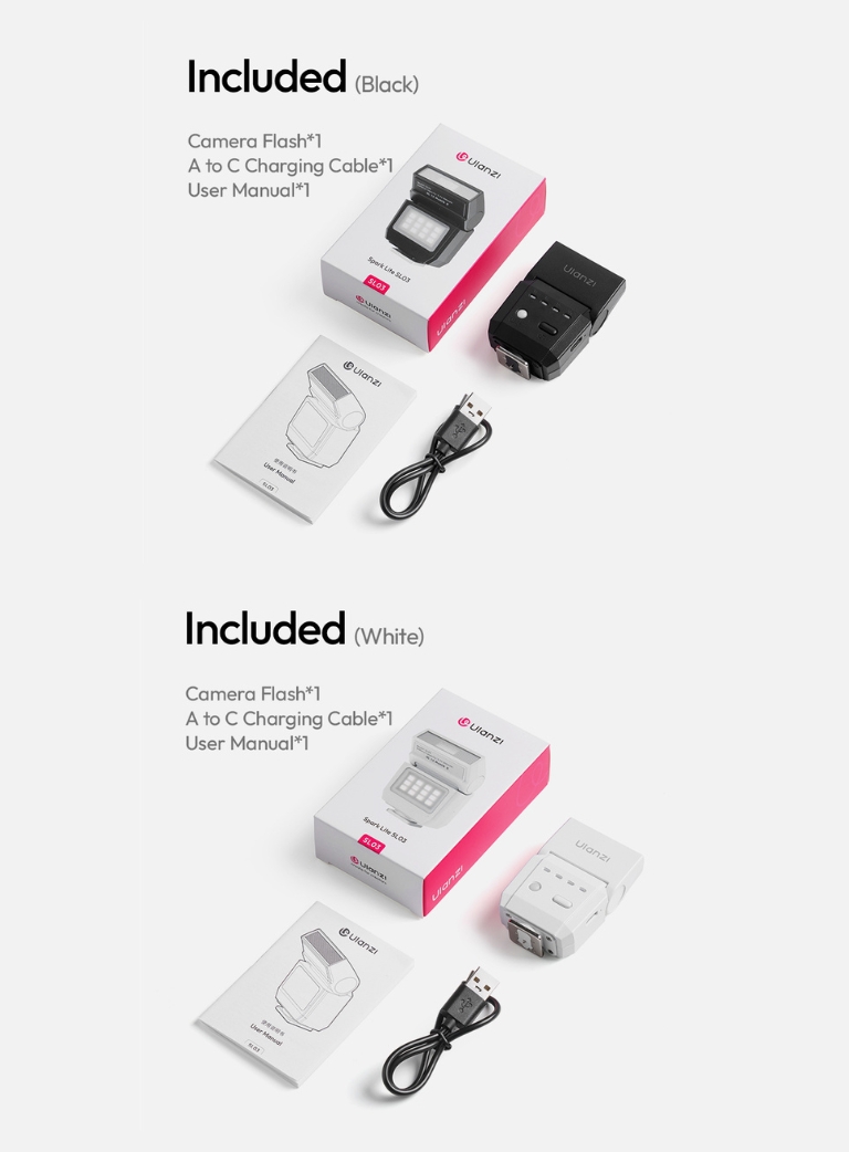 Ulanzi SL03 Camera Flash แฟลชกล้อง แฟลชถ่ายภาพ แสงระดับ GN8 ระบบ Hot Shoe รองรับ DSLR Mirrorless ...