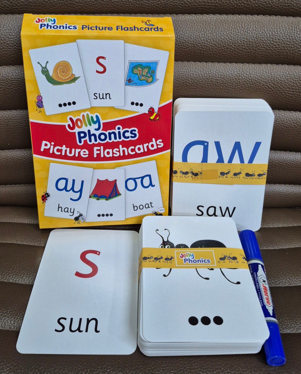 Jolly Phonics 60 Picture Flash Cards (60 ใบ) แบบมีภาพ ต่างกันที่ ...