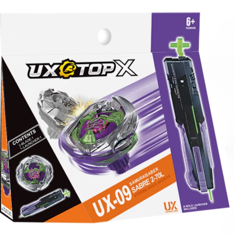 Beyblade X Starter UX-09 Samurai Saber 2-70L Rotating Gyroscope Toy ...