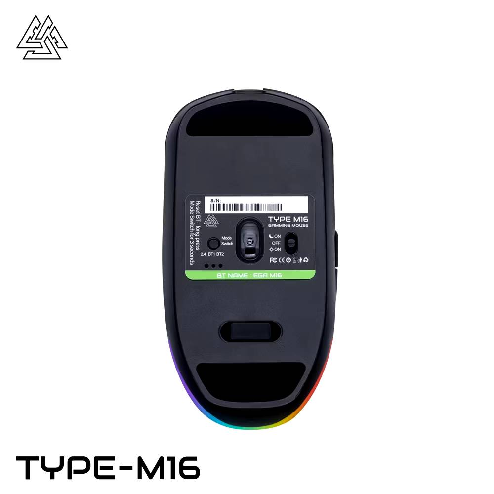 เมาส์ไร้สายEGA TYPE M16 Dual mode Gaming mouse เมาส์ไร้สาย ไร้เสียง ...