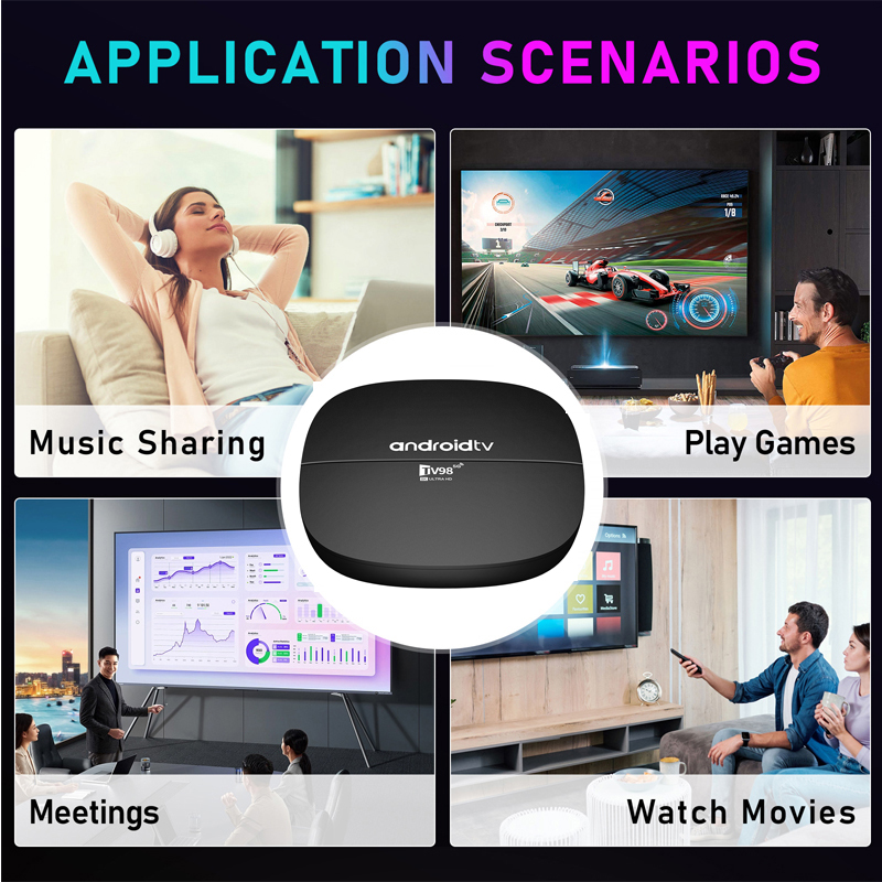TV98 ATV 2025 Android TV box T99 8K HD 16+256GB 2.4G/5G WiFi Bluetooth ...