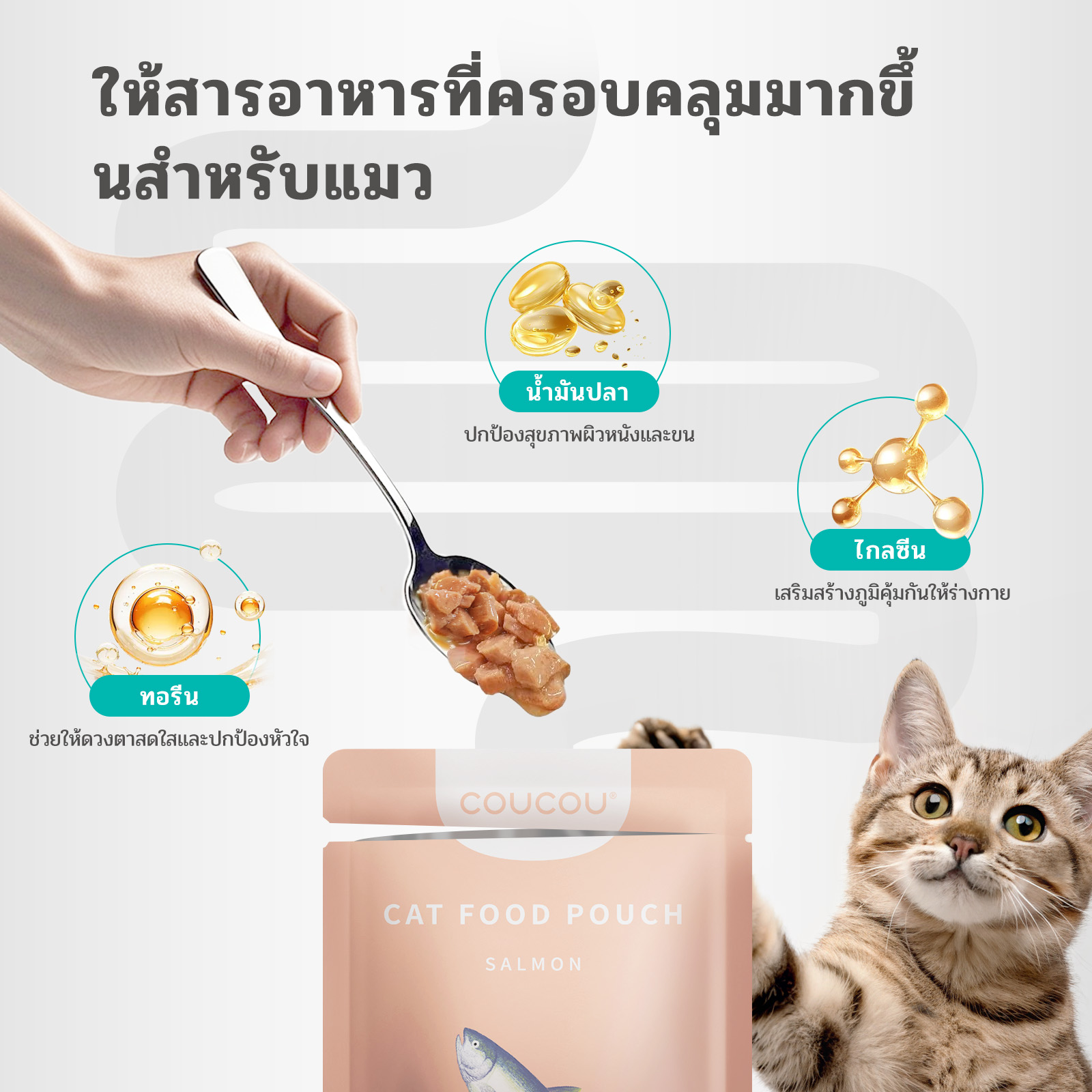 Coucou 85 กรัม*12 อาหารเปียกแมว สุขภาพดี | Shopee Thailand
