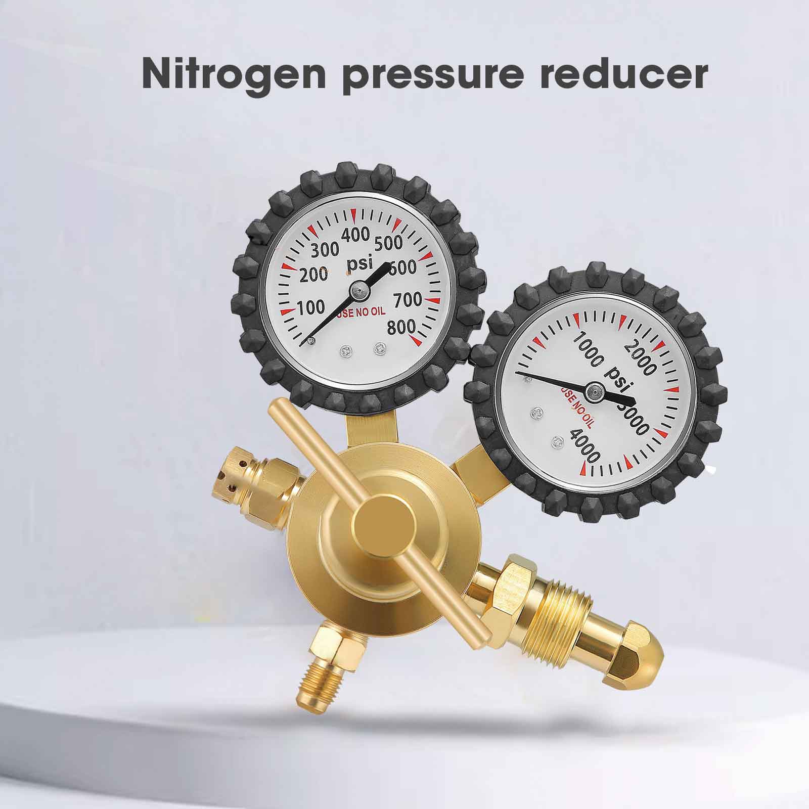 LOCAL Nitrogen Regulator with 0-600 PSI Delivery Pressure CGA580 Inlet ...