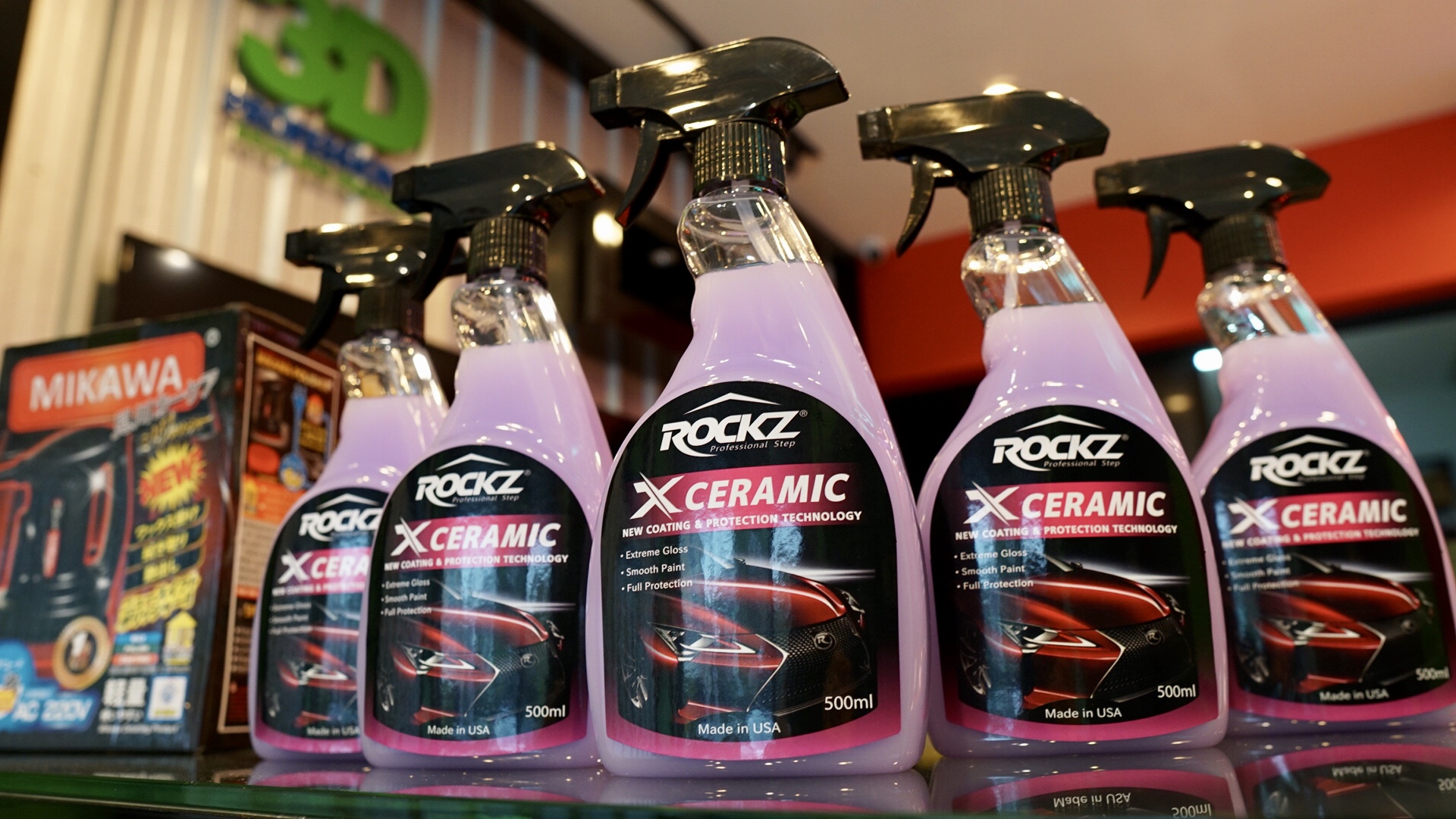 ROCKZ X CERAMIC (3in1) Extra ใหม่ล่าสุด น้ำยาเคลือบเงา สเปรย์เคลือบแก้ว ...