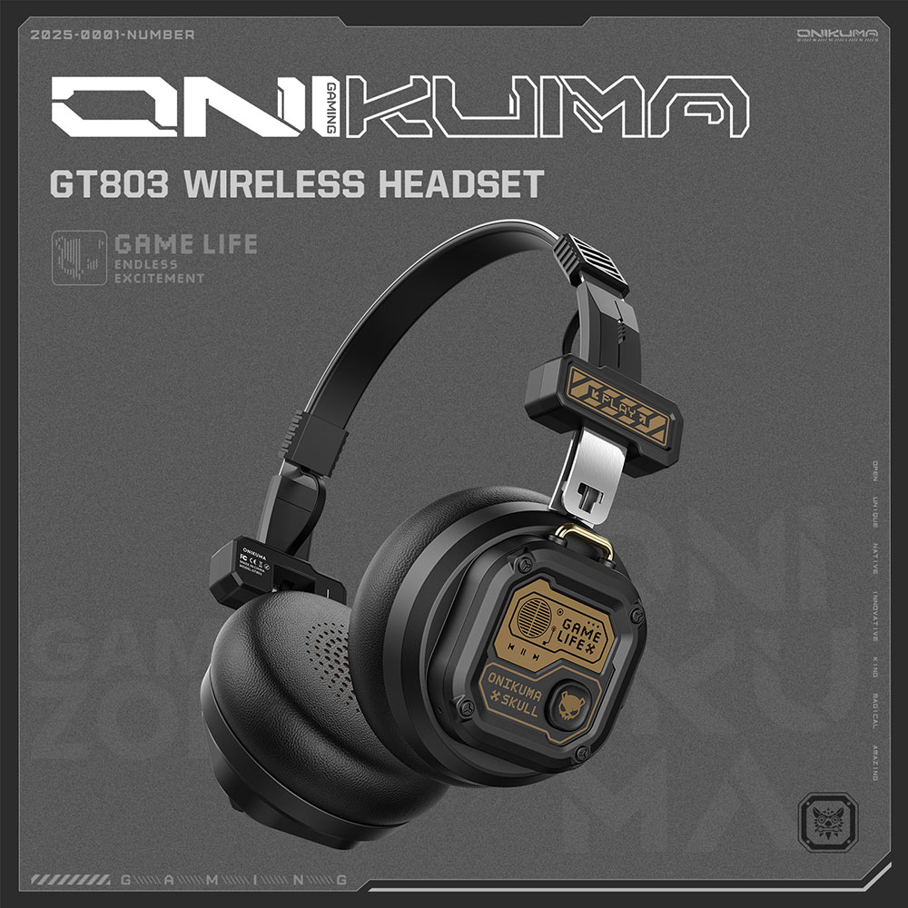 Onikuma GT803 Wireless Gaming Headset หูฟังไร้สาย Bluetooth 5.4 ความจุ ...